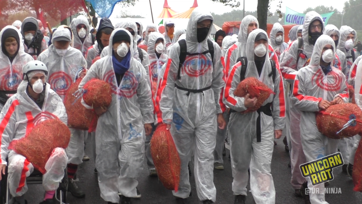 Amsterdam Climate Camp Action Shuts Down Coal Port - UNICORN RIOT