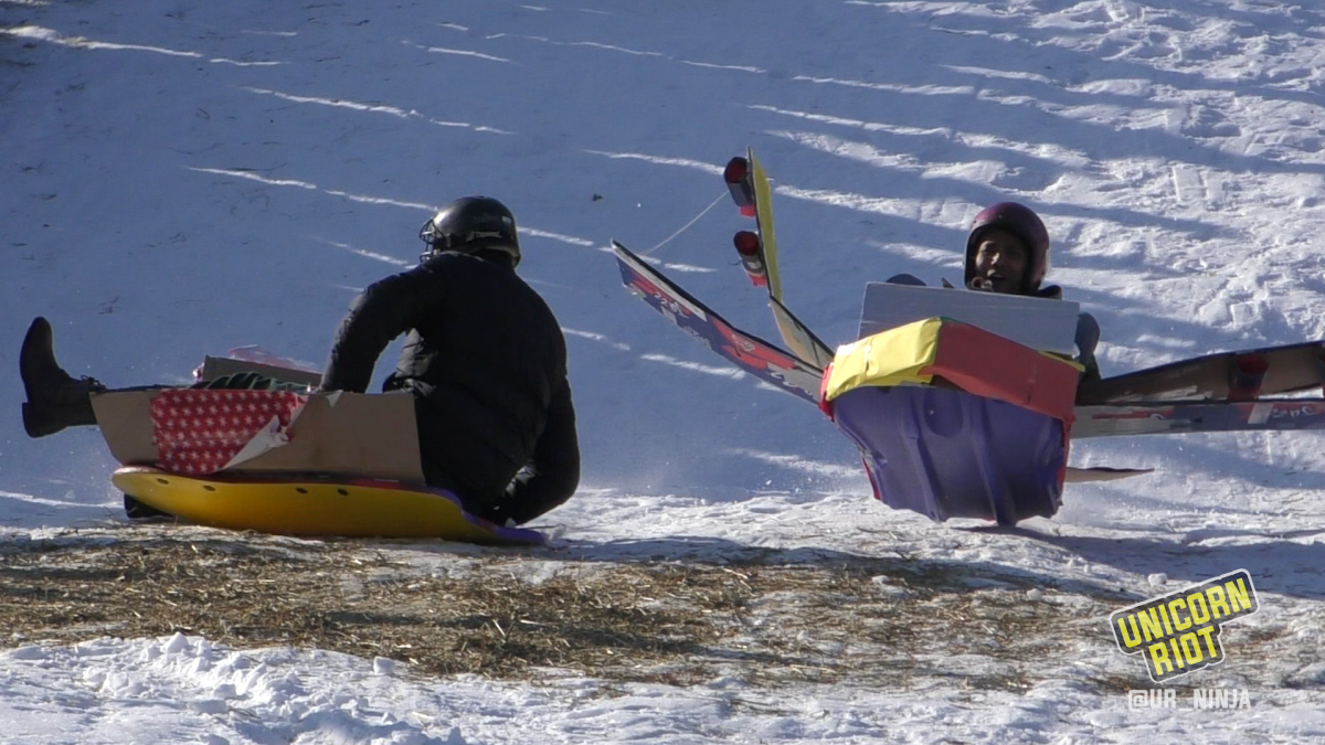 Creativity Shines at Icy Art Sled Rally - UNICORN RIOT