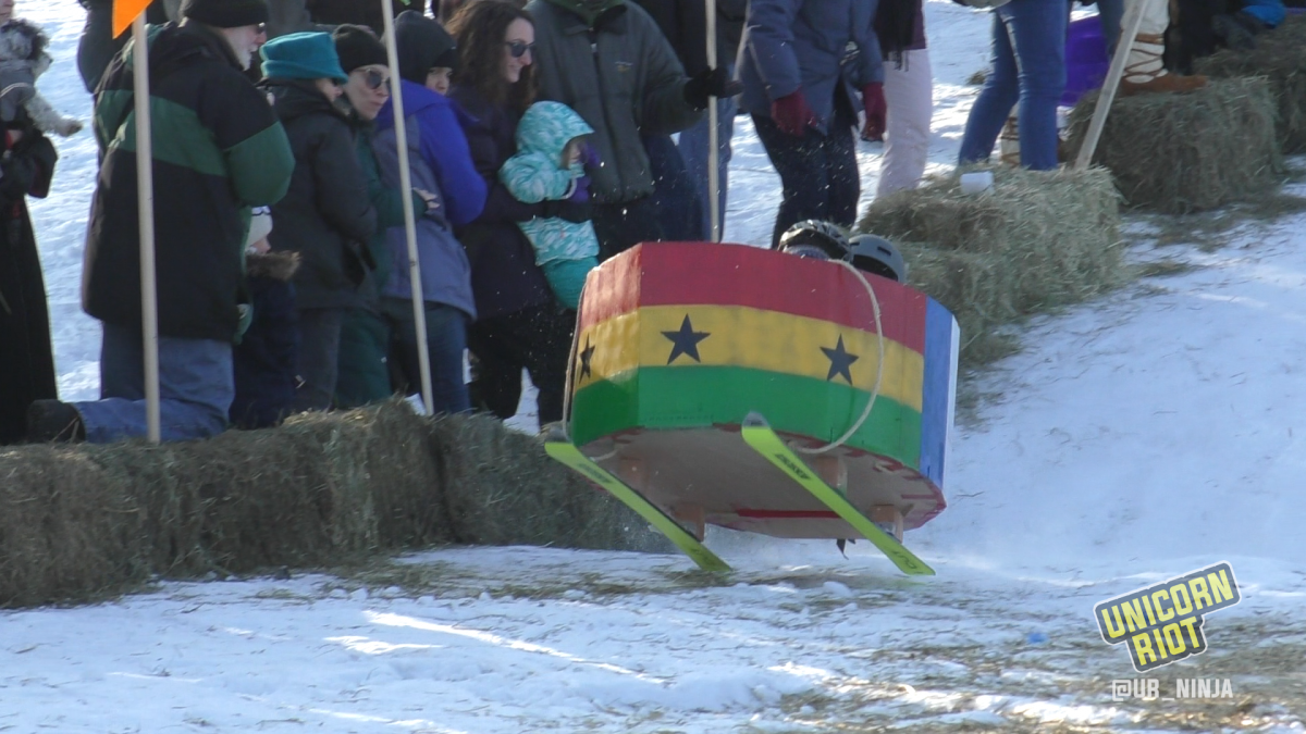 Creativity Shines at Icy Art Sled Rally - UNICORN RIOT