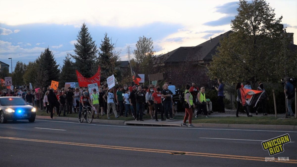 The Price to Oversee ICE: 200+ Protesters March in Aurora Suburb Home ...