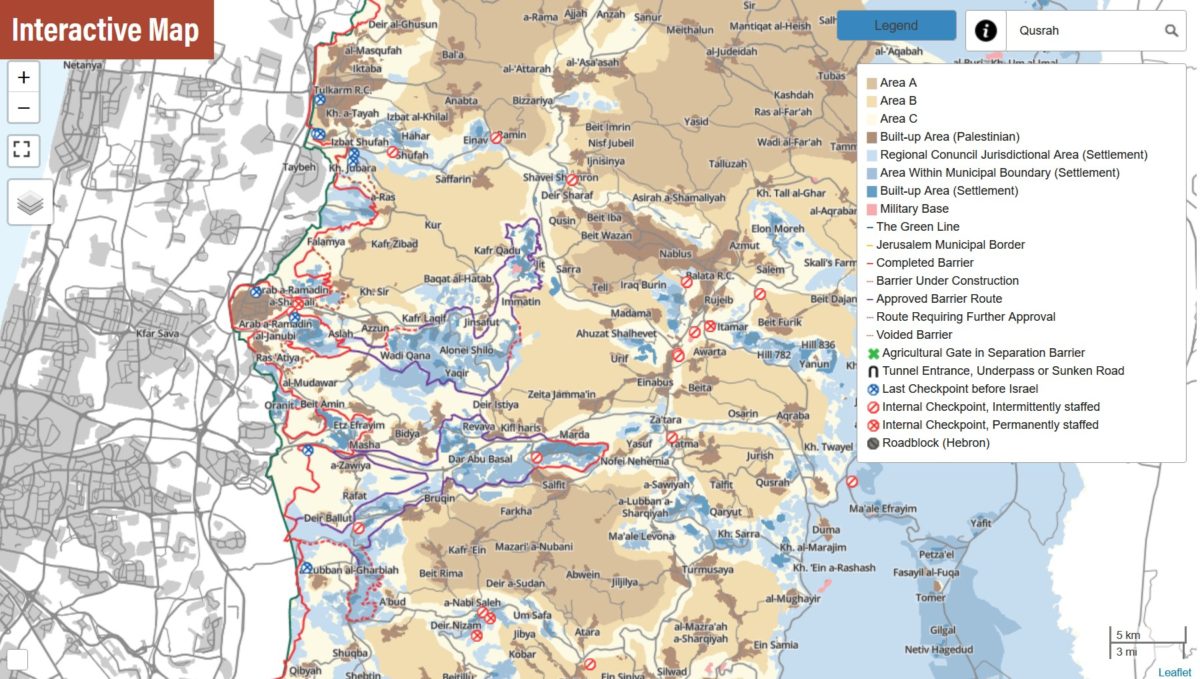 Palestinians Prevented from Reaching Confiscated Lands in Qusra, Gassed ...