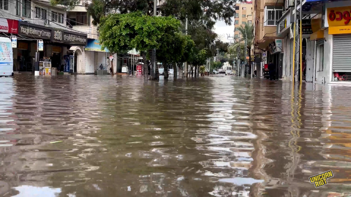 Gaza Flooded Due to Old Infrastructure From Israeli Blockade and ...