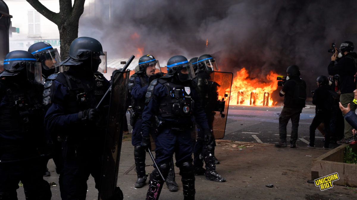 May Day Riots Against Pension Reform in Paris - UNICORN RIOT