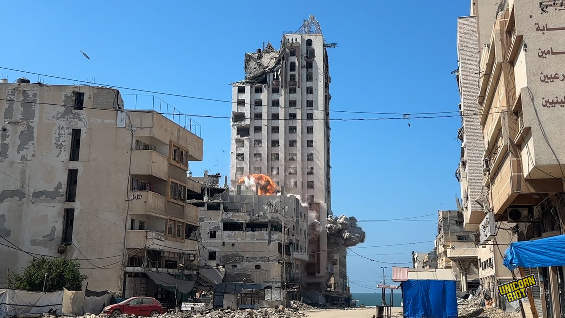 Israel Bombs Residential Towers, Unleashes ‘Gates of Hell’ on Gaza City ...